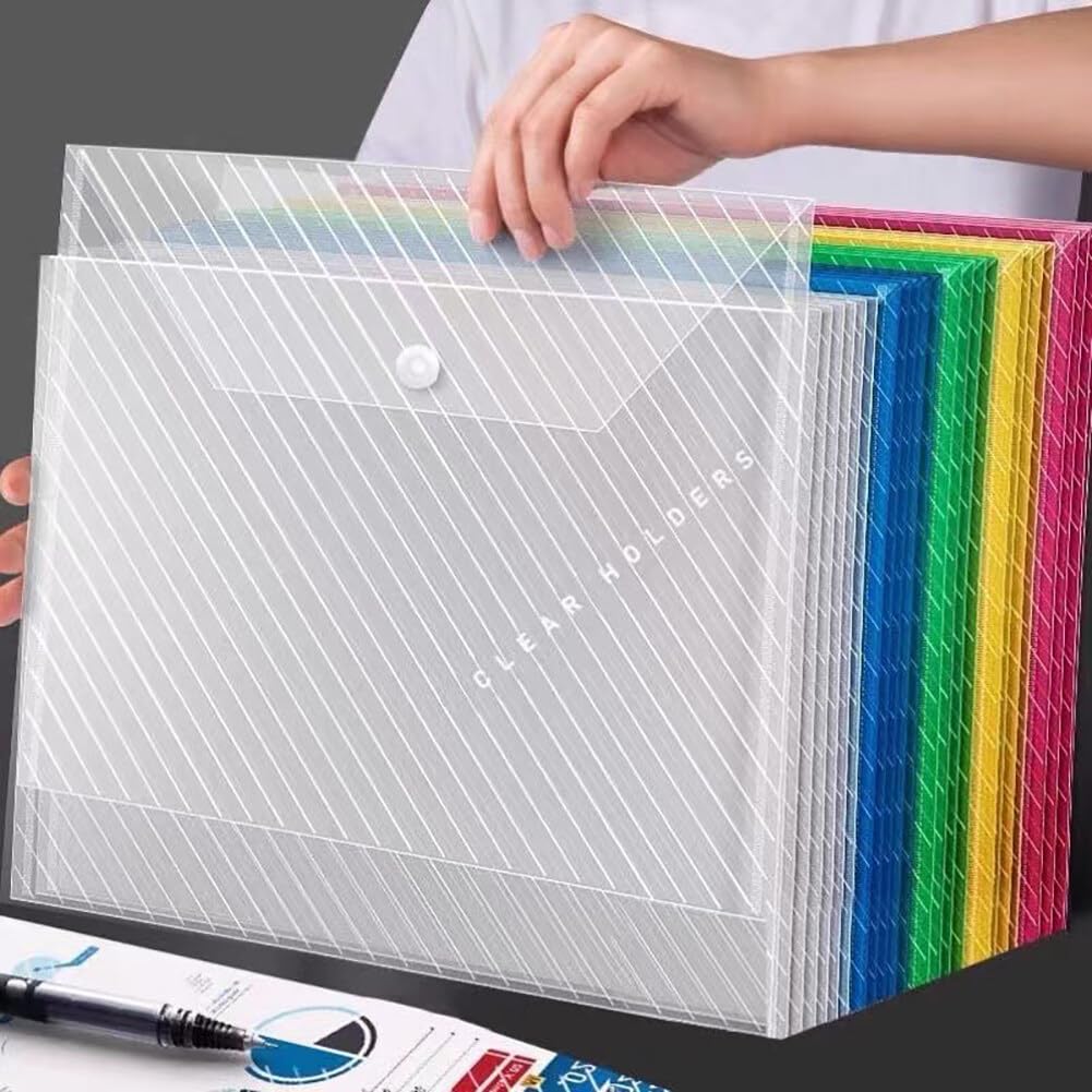 Folder transparente de colores con boton – “San Antonio”