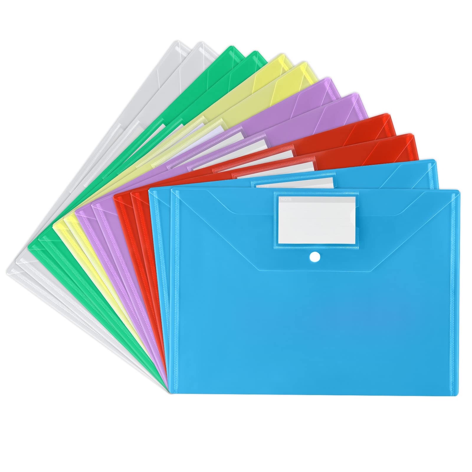 Folder transparente con Cierre de Boton T/C – “San Antonio” Librerias y ...